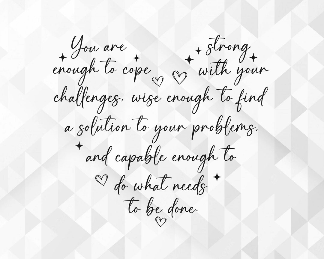 You Are Strong SVG, Motivational Svg, Inspirational Svg, Self Worth Svg ...