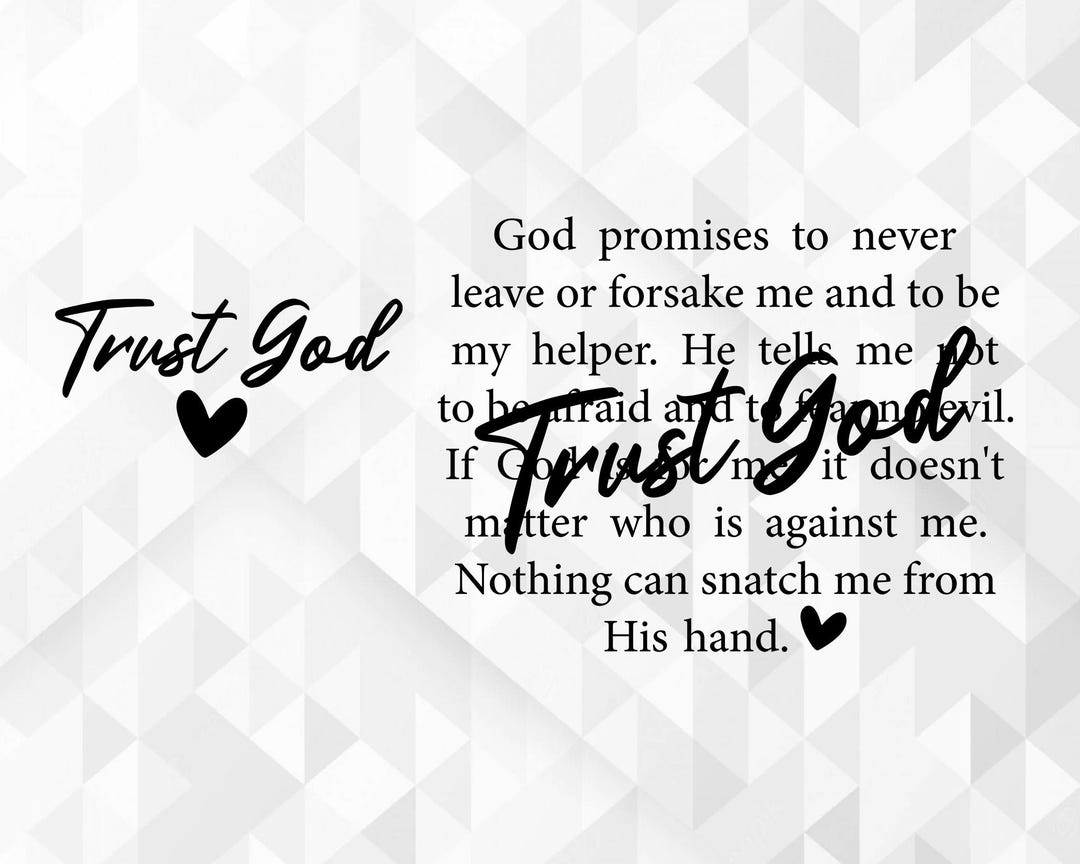 Trust God SVG, Christian Svg, Religious Svg, God Svg, Jesus Svg ...