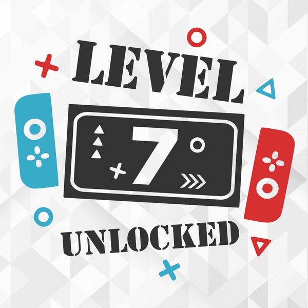 Level 7 Unlocked Svg - Etsy
