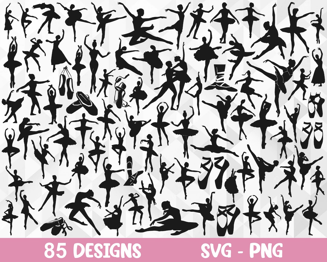 Ballet SVG Bundle, Ballerina Svg, Ballet Dancer Svg, Ballerina Designs ...