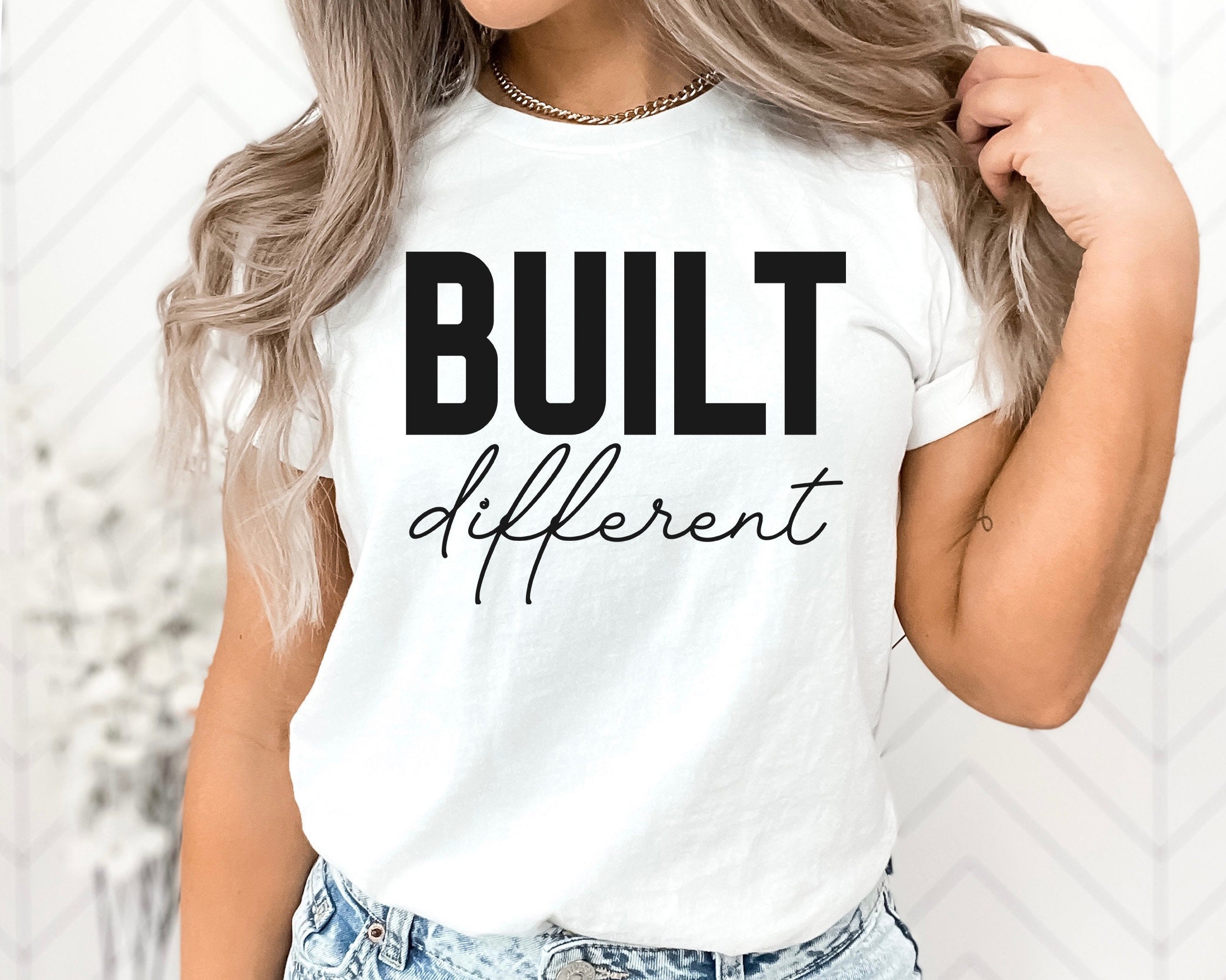 Built Different SVG, Motivational Sleeve Shirt Svg, Inspirational Svg ...