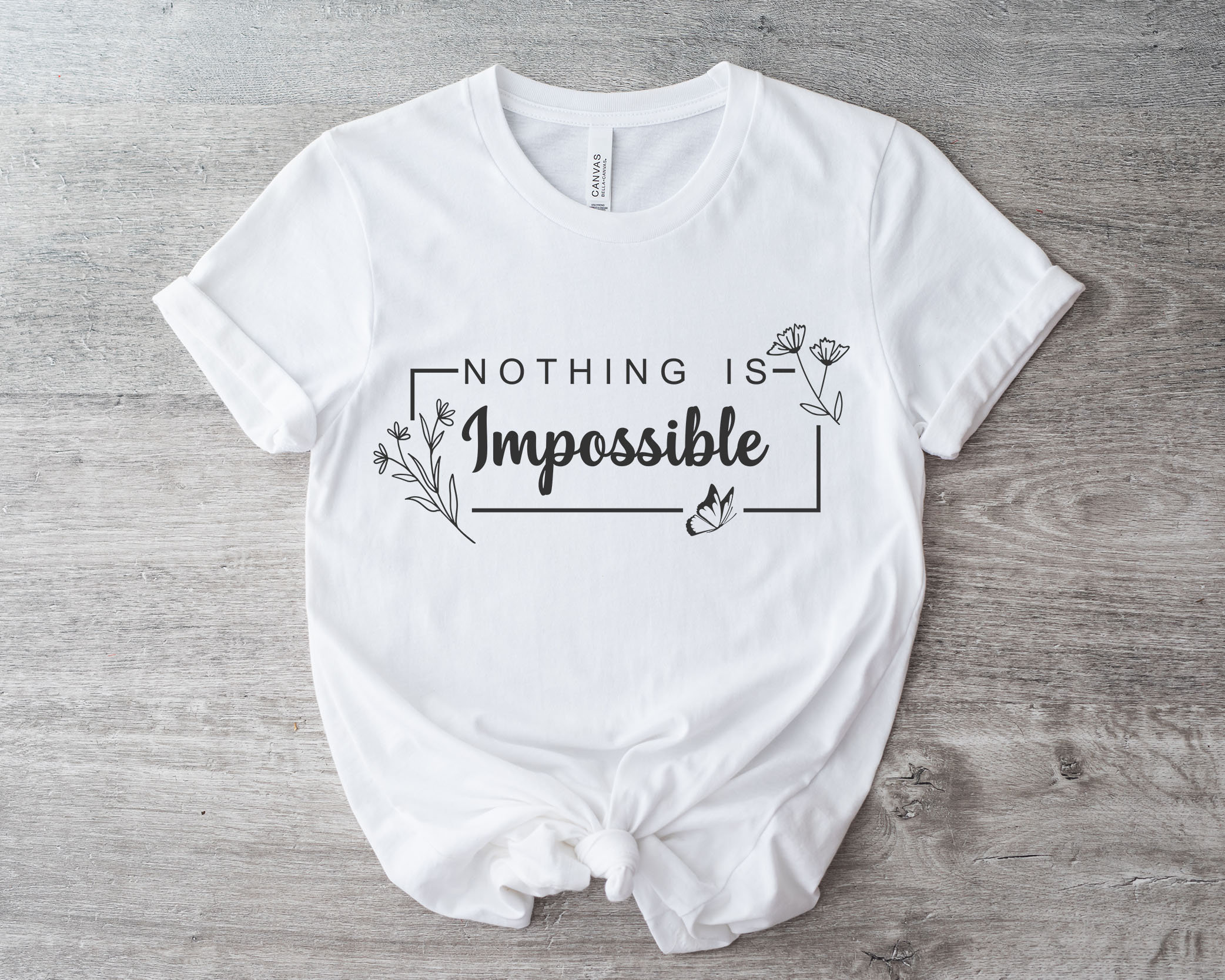 Nothing is Impossible SVG Positive Svg Positive Quote for - Etsy