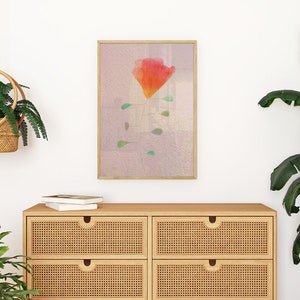Watercolor Flower Pastel Color Digital Wall Art Printable Wall Poster ...