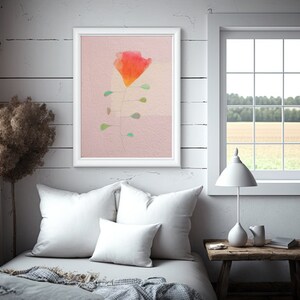 Watercolor Flower Pastel Color Digital Wall Art Printable Wall Poster ...