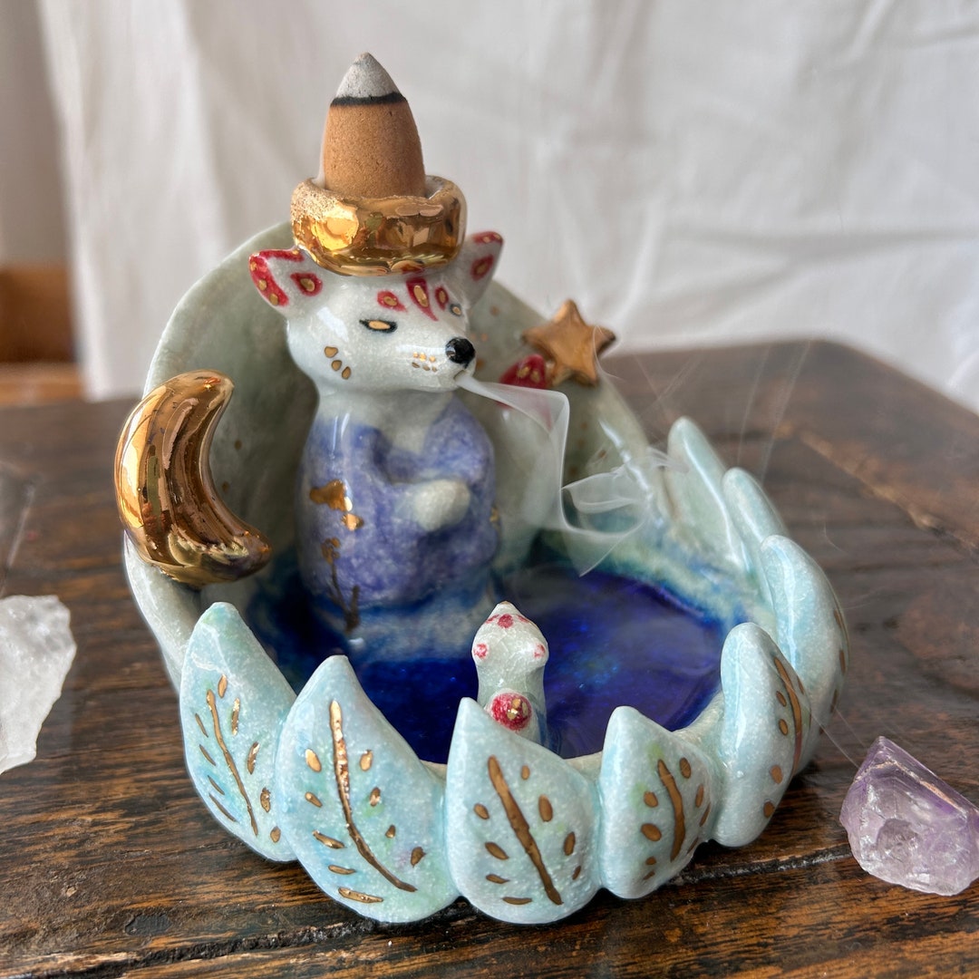 KITSUNE Fox Backflow Incense // Backflow Incense /cute Incense Smoke ...