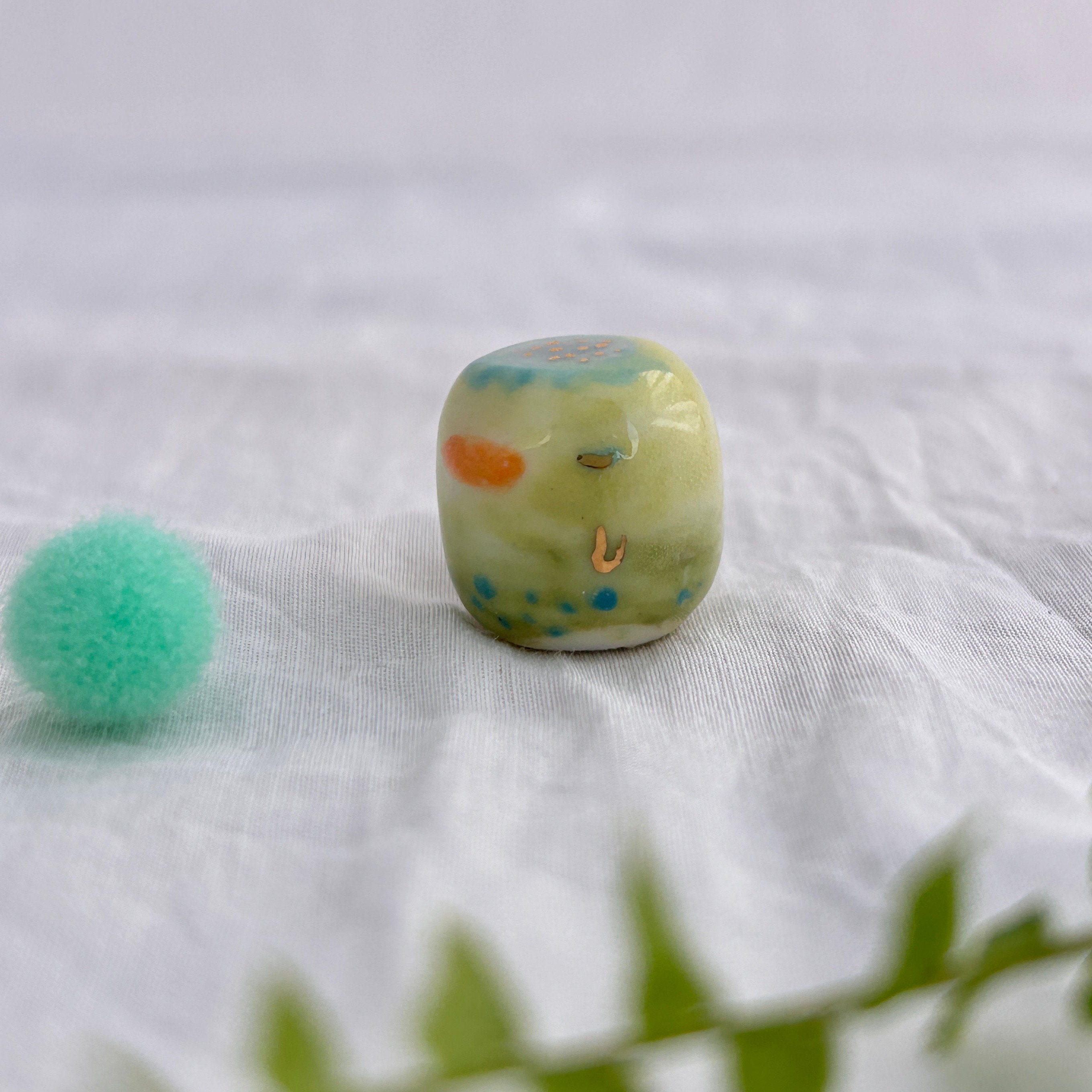 CHIBI KAPPA // Hot Spring / Miniature Porcelain Ceramic Figurine ...