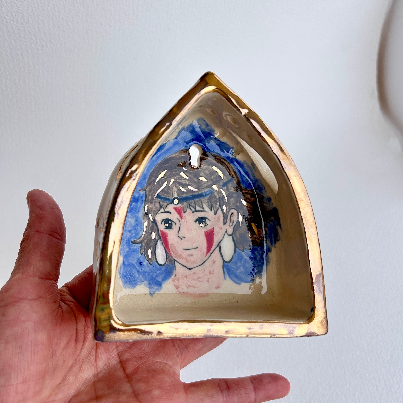PRINCESS MONONOKE Shelf / Ceramic Wall Shelf for Decor / Display ...