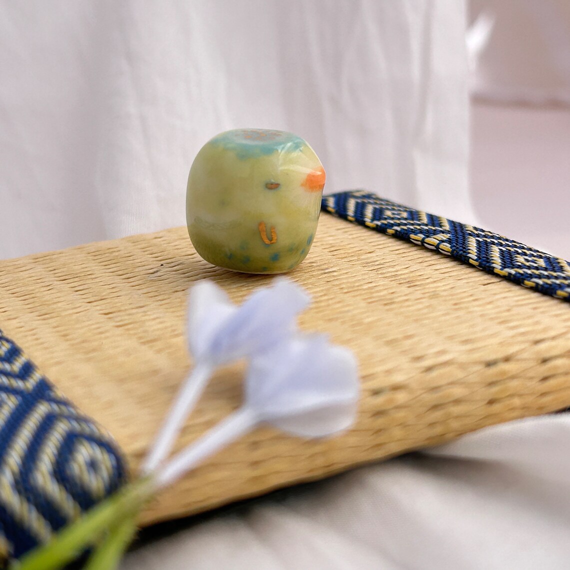 CHIBI KAPPA // Hot Spring / Miniature Porcelain Ceramic Figurine ...