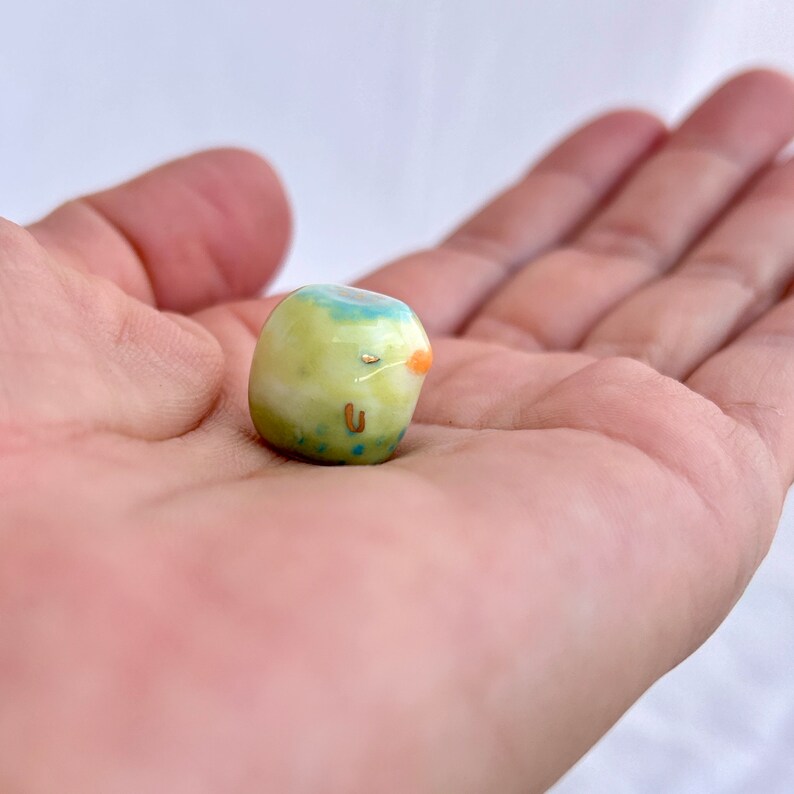 CHIBI KAPPA // Hot Spring / Miniature Porcelain Ceramic Figurine ...