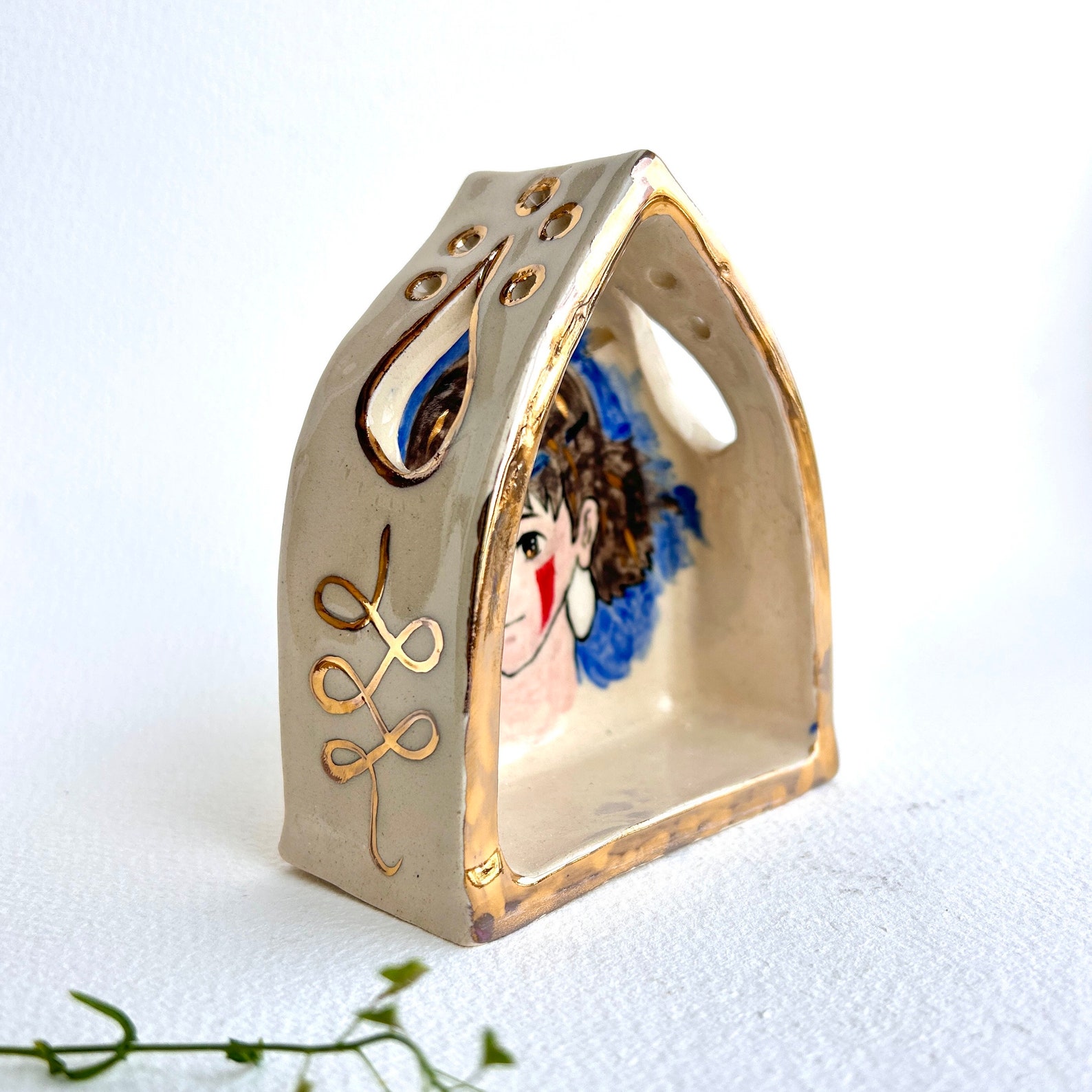 PRINCESS MONONOKE Shelf / Ceramic Wall Shelf for Decor / Display ...