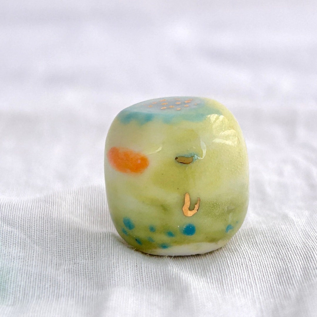 CHIBI KAPPA // Hot Spring / Miniature Porcelain Ceramic Figurine ...