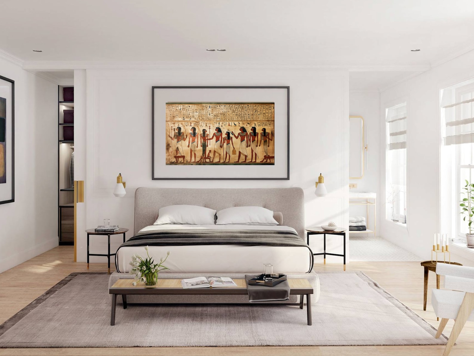 Egypt Papyrus Digital Paper Set of 20 Ancient Hieroglyphics and Tomb ...