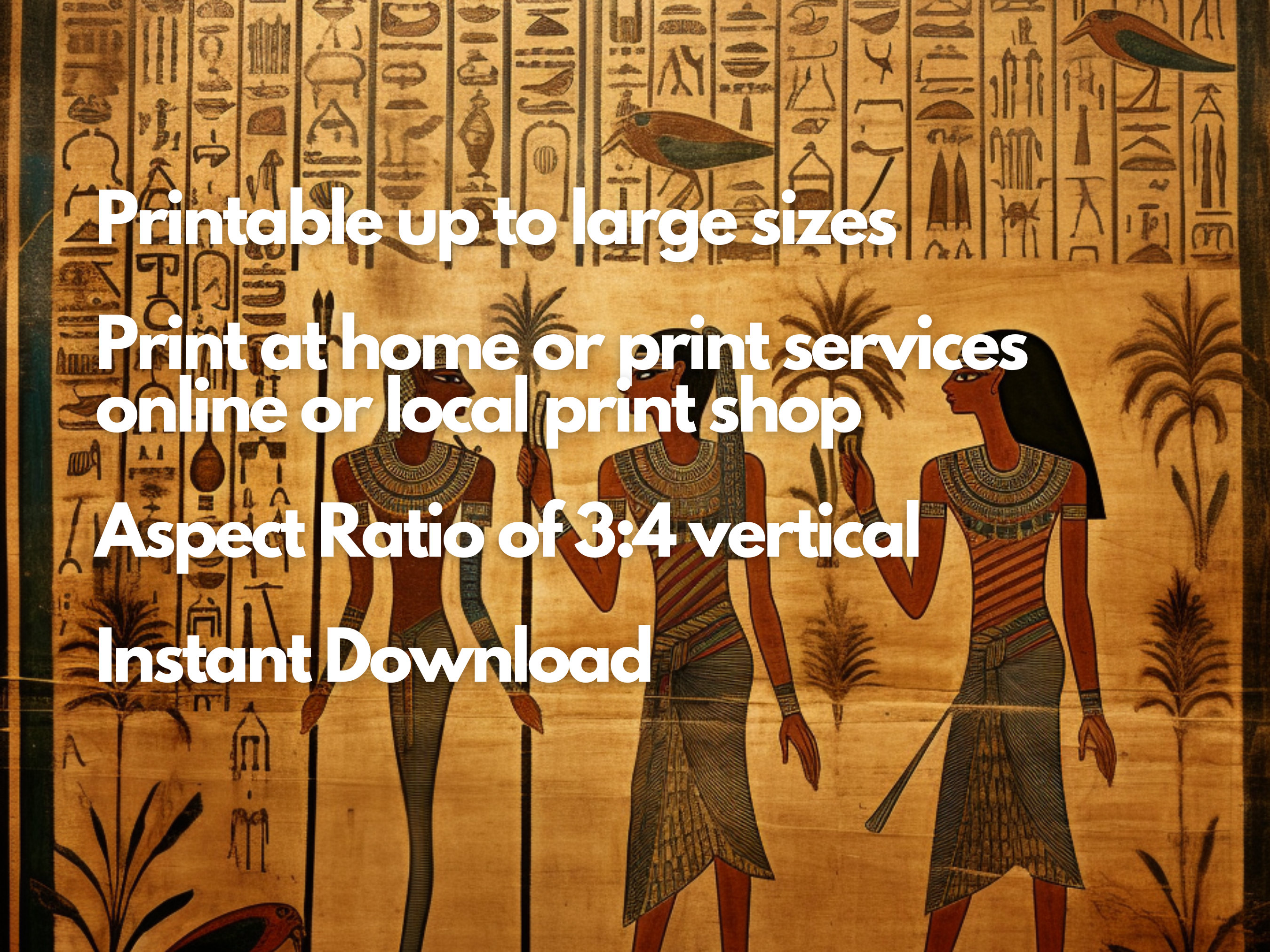 Set of 10 Egyptian Papyrus, Ancient Scrolls 4:3, Egypt Photo Booth ...