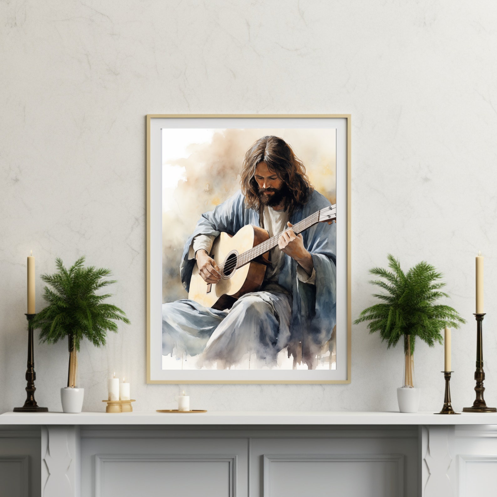 Jesus Playing Musical Instruments, 12 Different Images of Christian ...