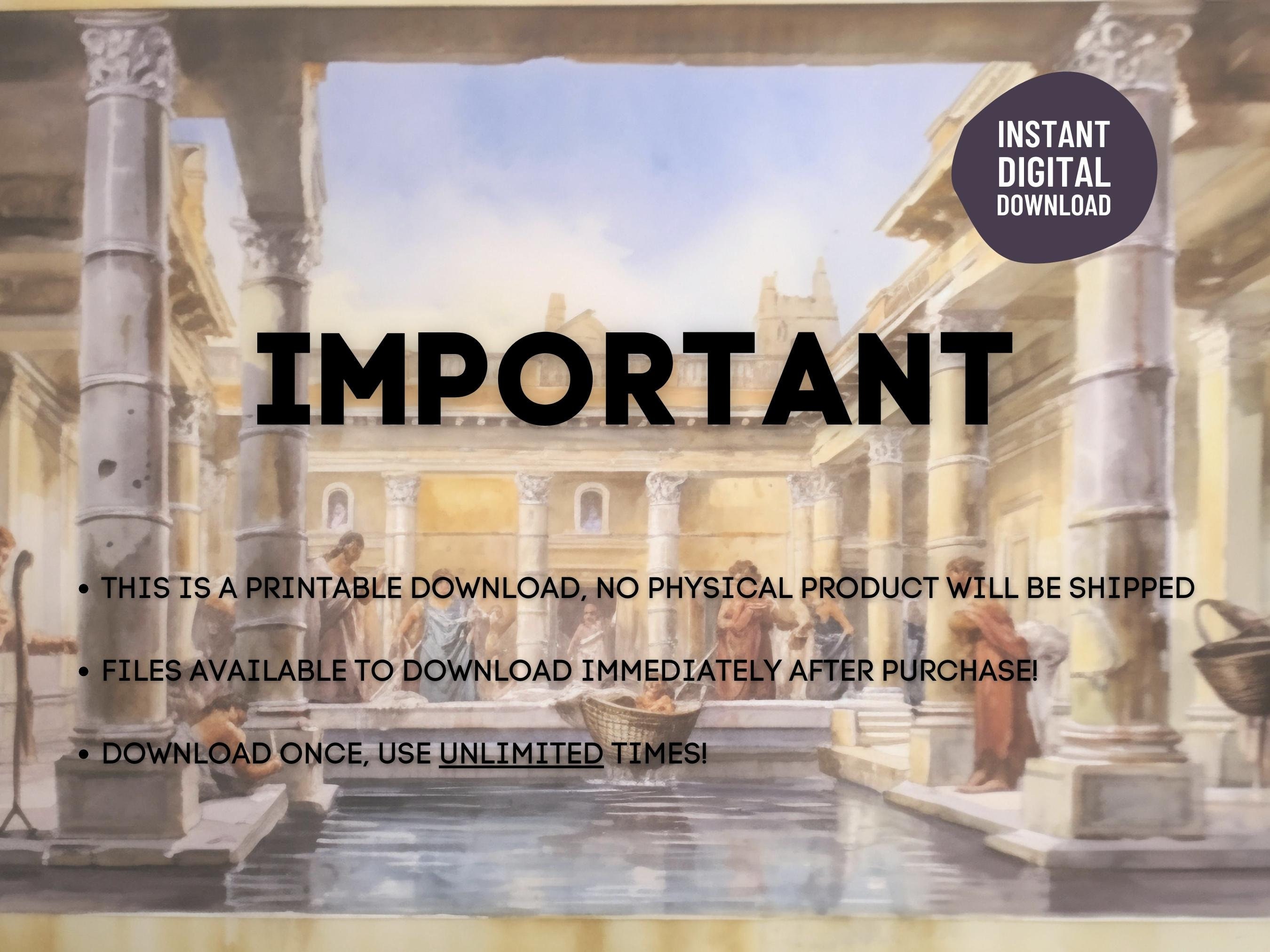 Ancient Rome High Resolution Set of 66 Unique Designs - Etsy