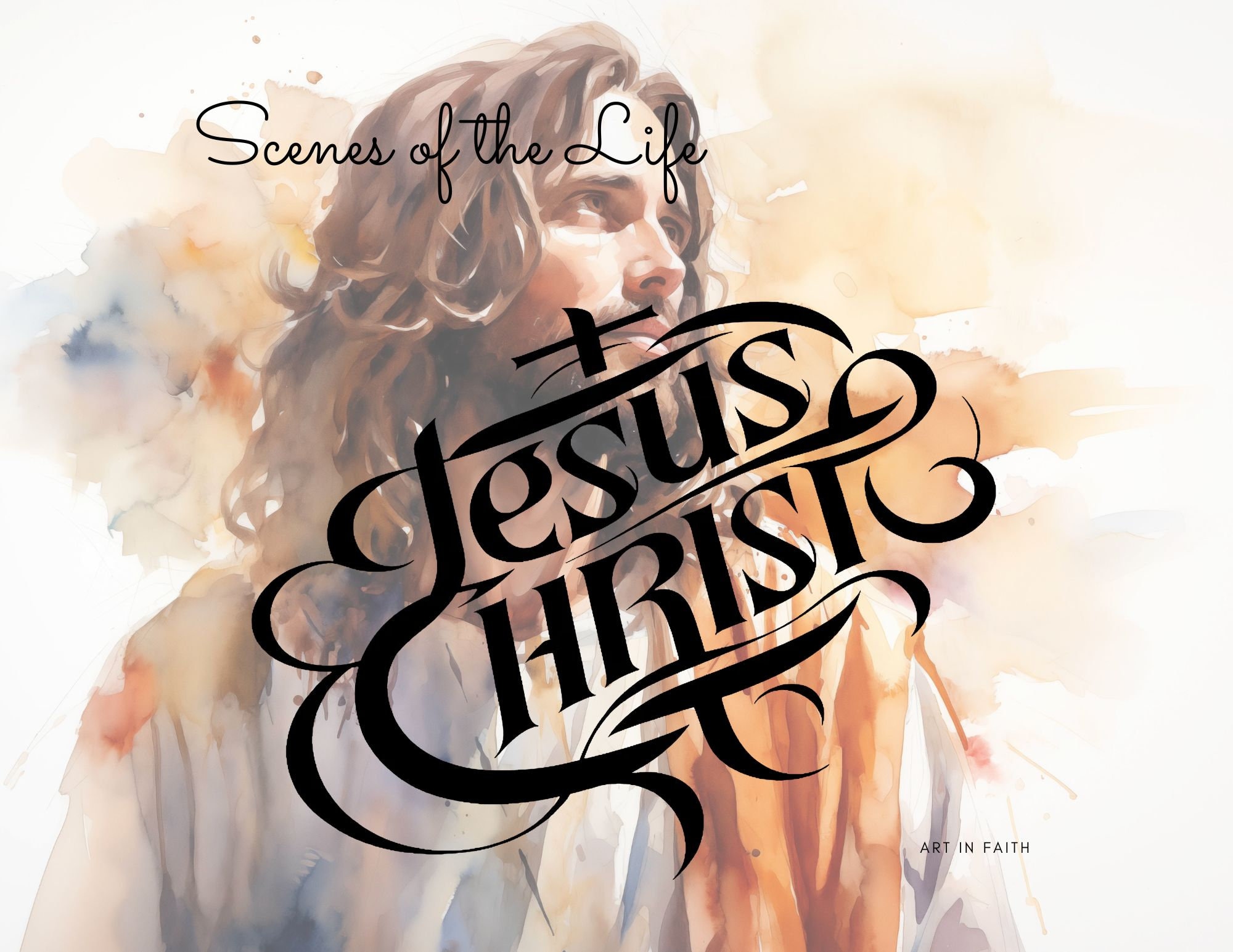 Scenes of the Life of Jesus Christ, 20 Original Pictures in Watercolor ...