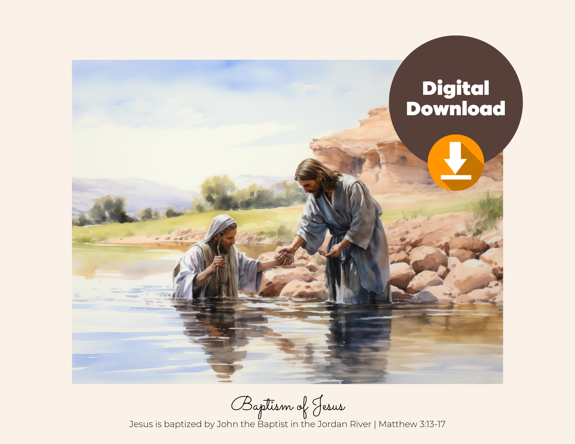 Scenes of the Life of Jesus Christ, 20 Original Pictures in Watercolor ...