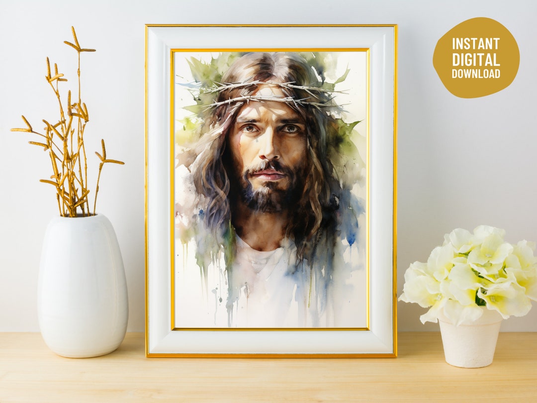 Jesus Printable, Christ Art, Picture, Canvas Art, Lord, Focus, Download ...