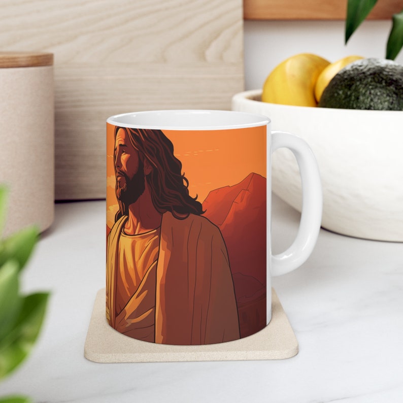 Jesus Christ Mug Warm Cartoonish Art Gift Ceramic Mug 11oz - Etsy