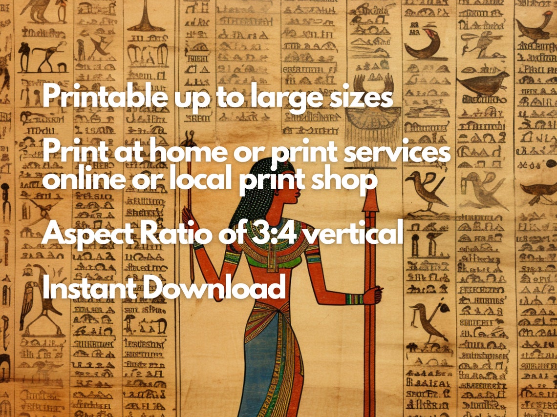 Bundle of 10 Egyptian Papyrus, Ancient Scrolls 4:3, Egypt Photo Booth ...