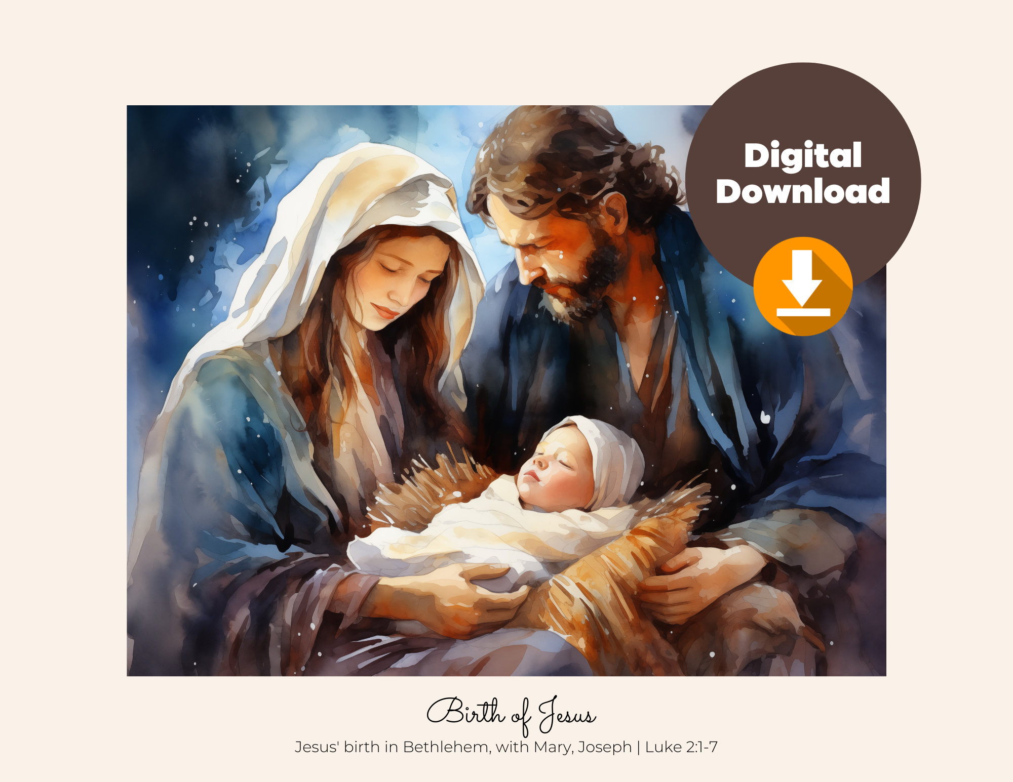 Scenes of the Life of Jesus Christ, 20 Original Pictures in Watercolor ...