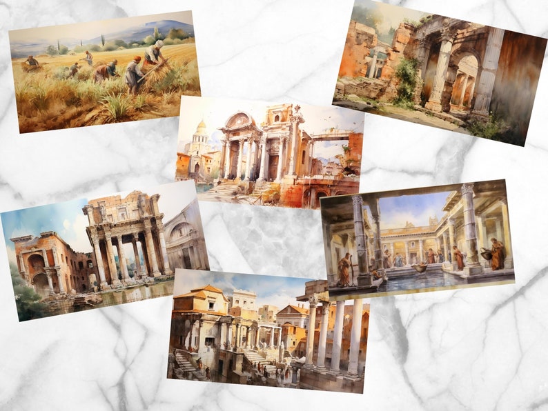 Ancient Rome High Resolution Set of 66 Unique Designs High-resolution ...
