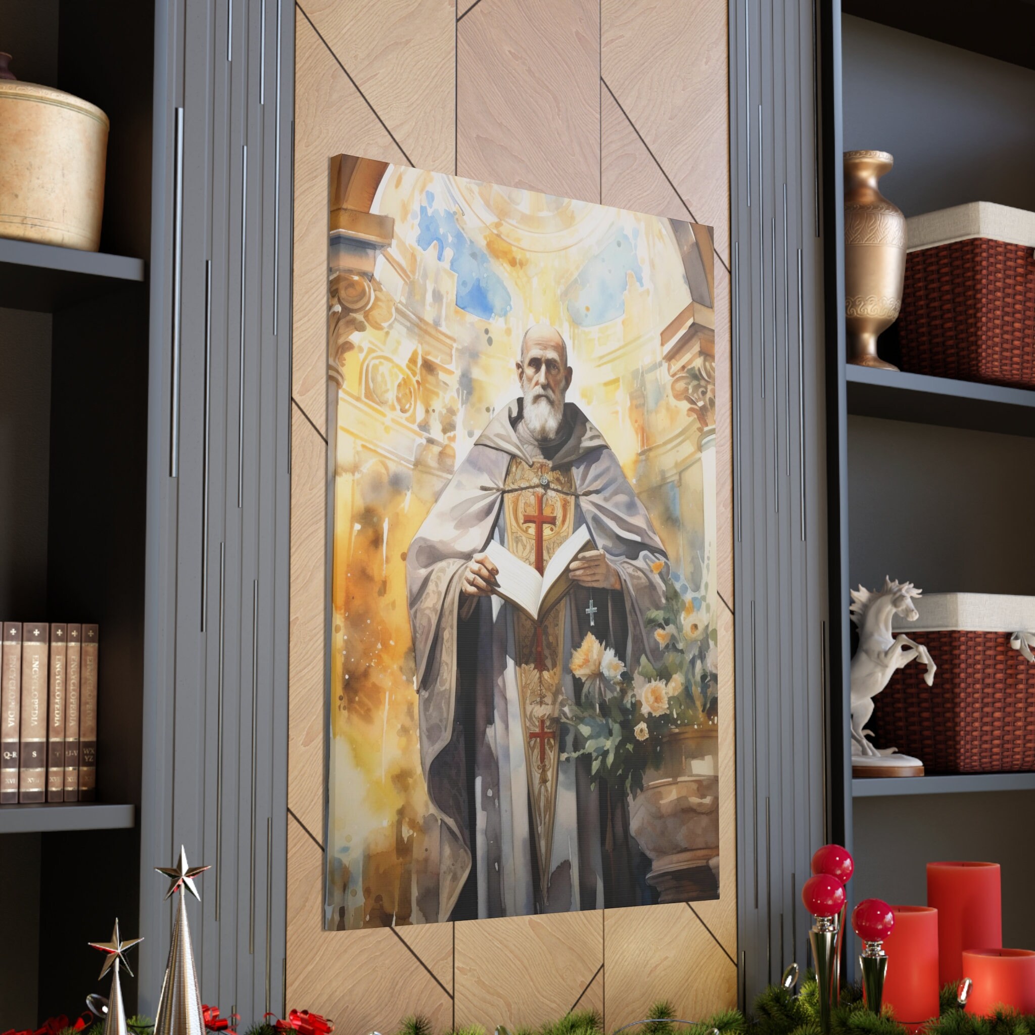 Saint Augustine of Hippo Canvas, Wall Art, Religious Gift, Blessed ...