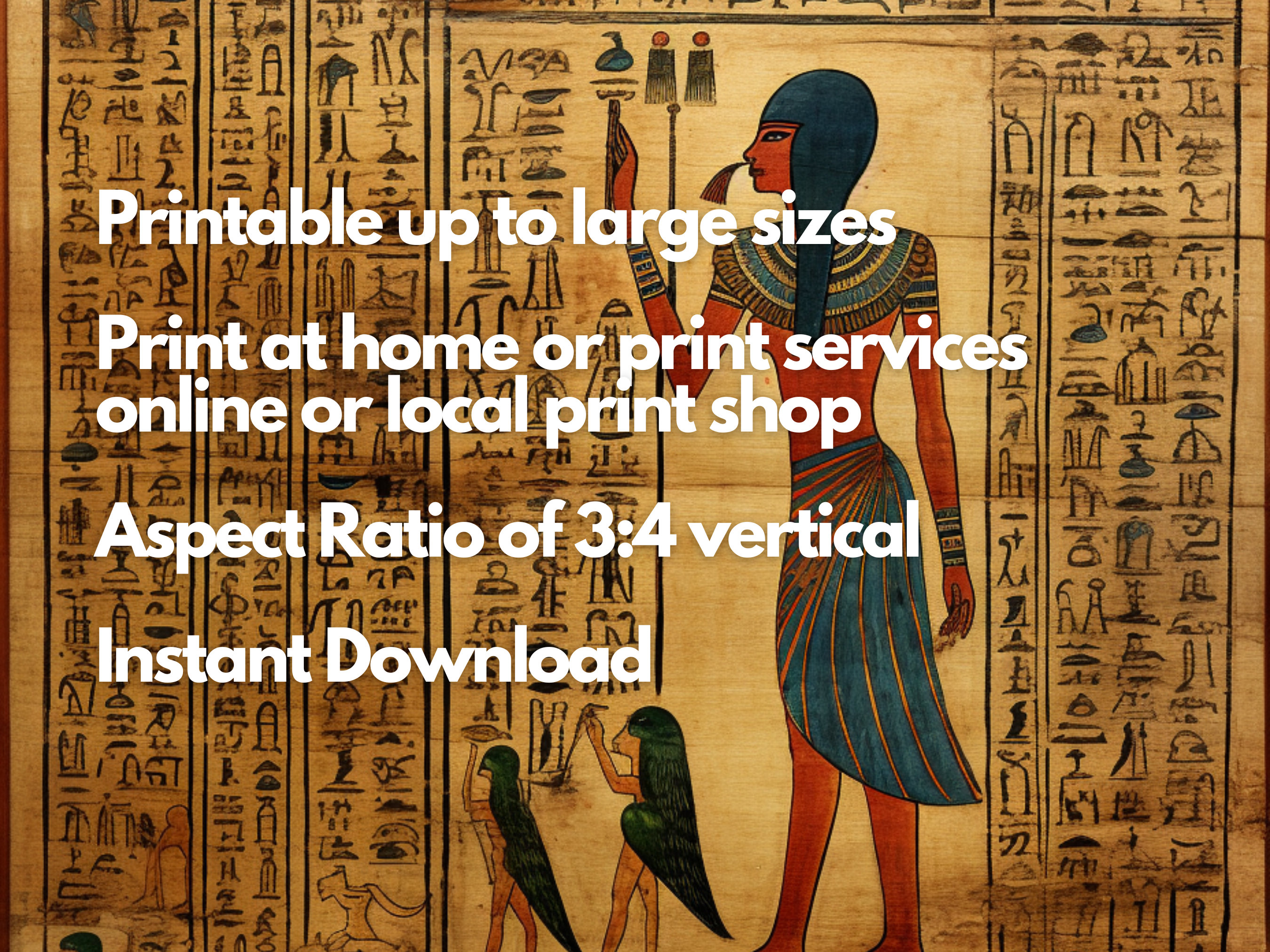 Egyptian Papyrus Set of 10, Ancient Scrolls 4:3, Egypt Photo Booth ...