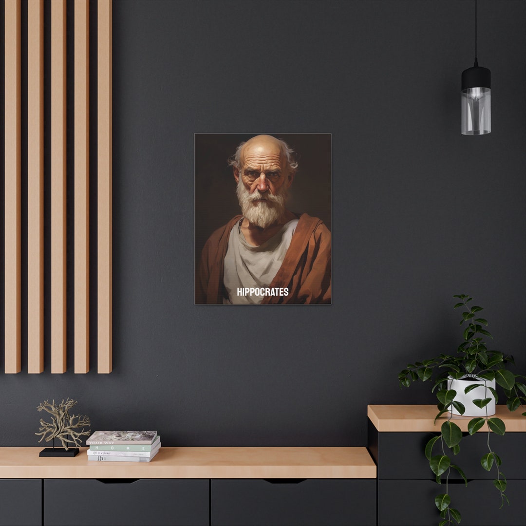 Hippocrates Painting the Father of Medicine Hippocrates of - Etsy