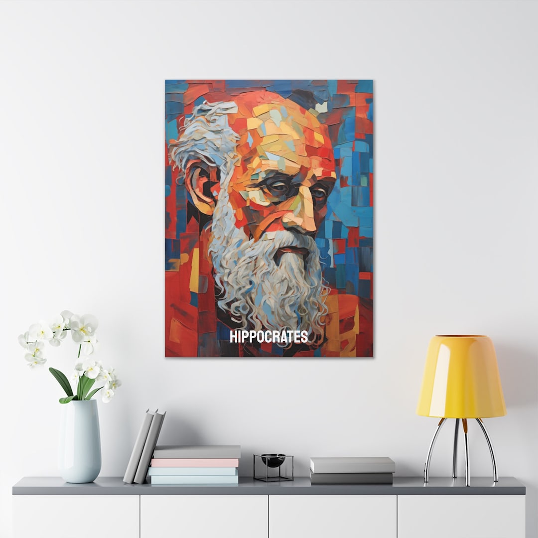 Hippocrates Painting, the Father of Medicine, Hippocrates of Kos, Greek ...