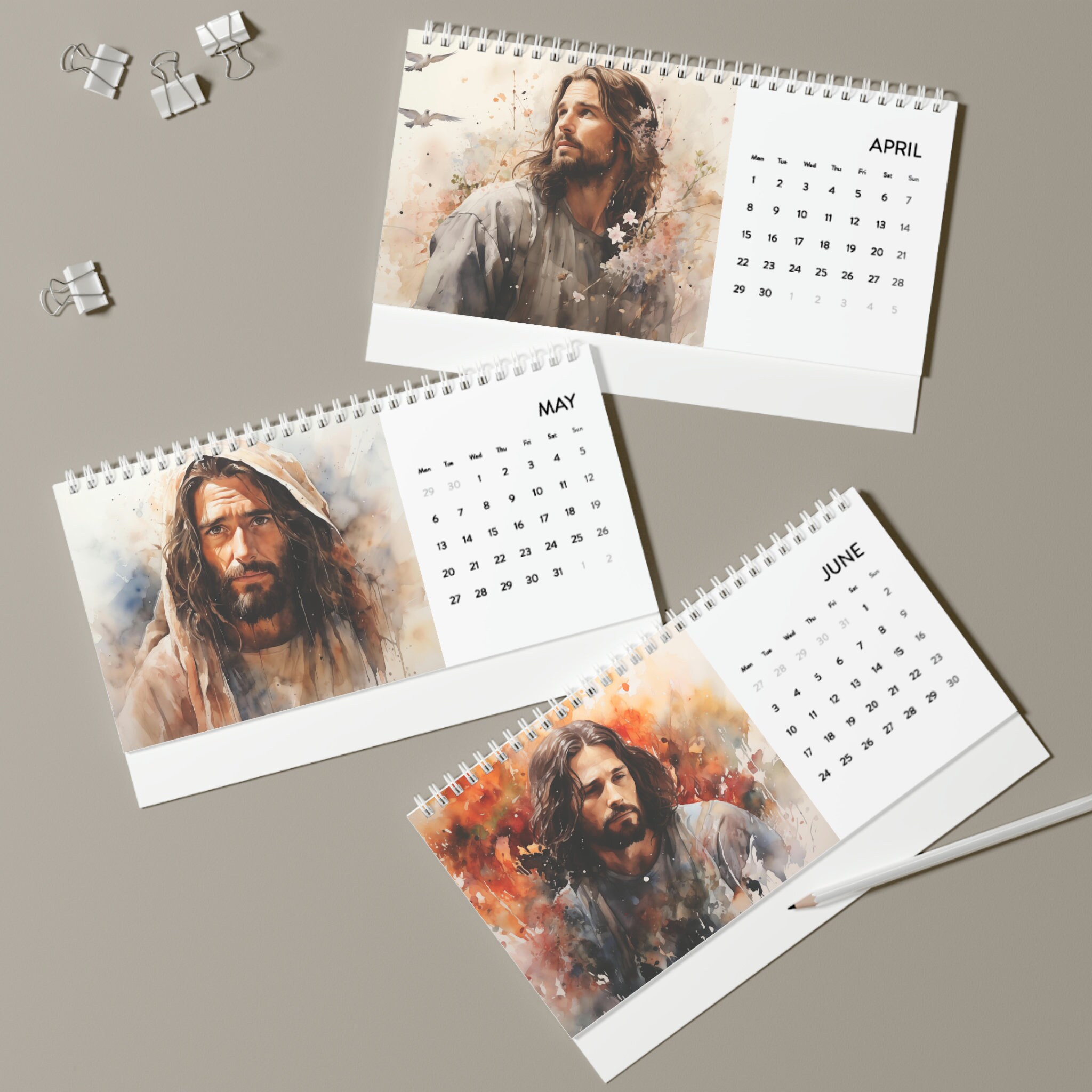 Jesus Picture 2024 Calendar Jesus Portrait 2024 Calendar - Etsy Canada
