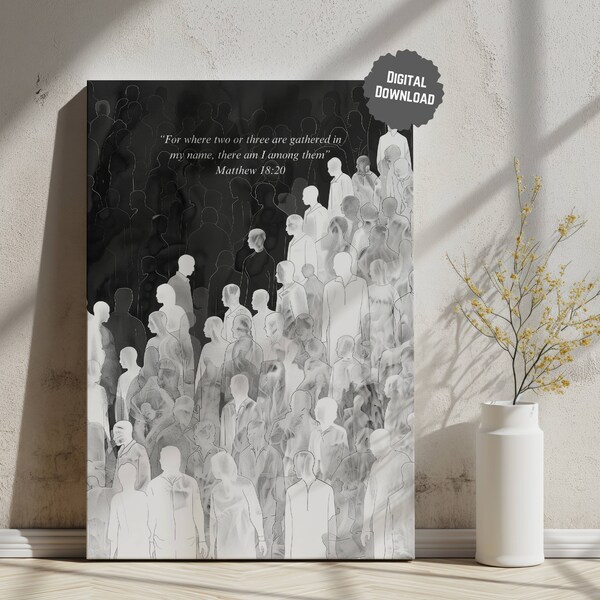 Verse Matthew 18 20 - Etsy