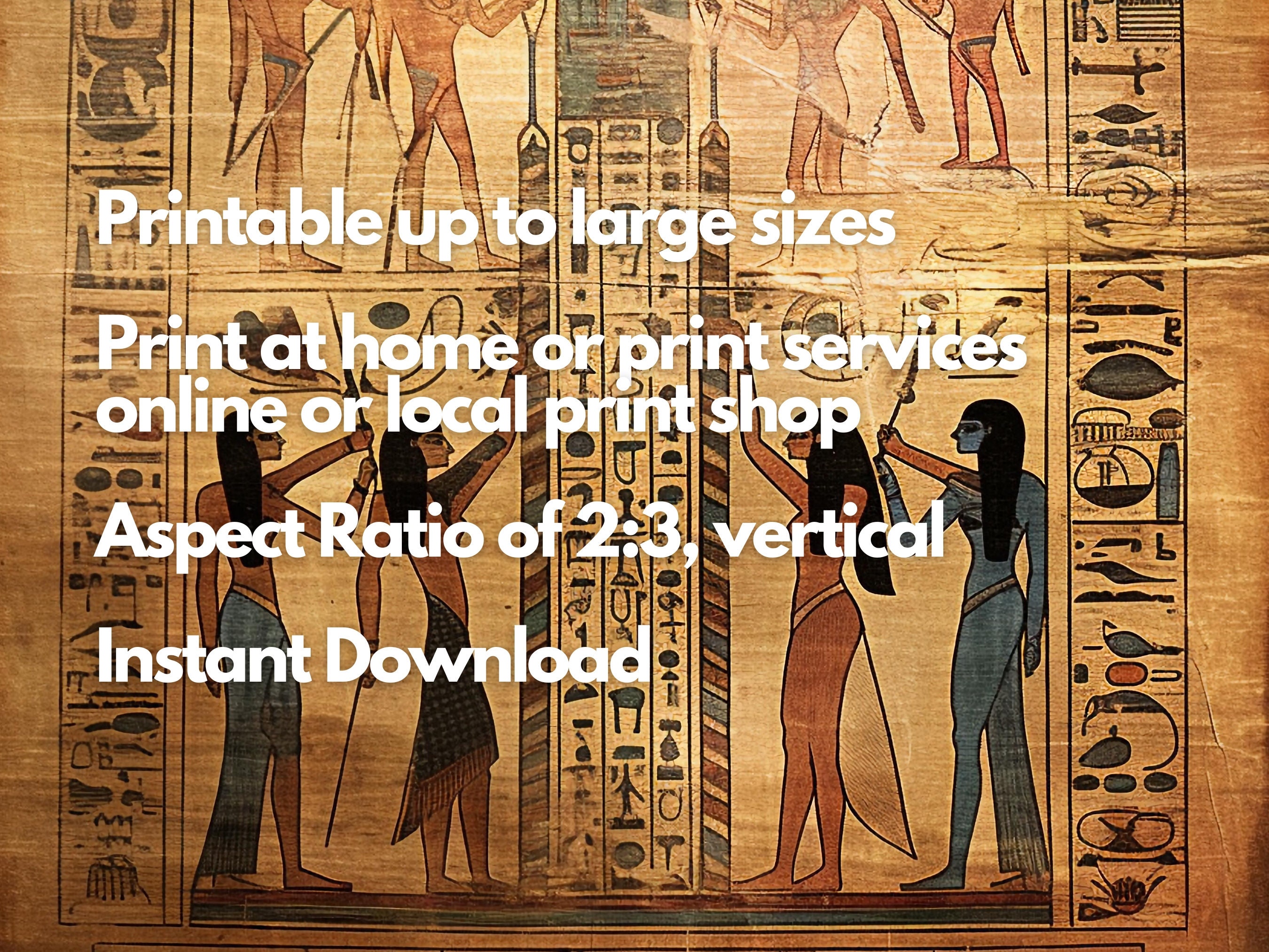High-resolution Printable Ancient Egyptian Scrolls Collection - Papyrus ...