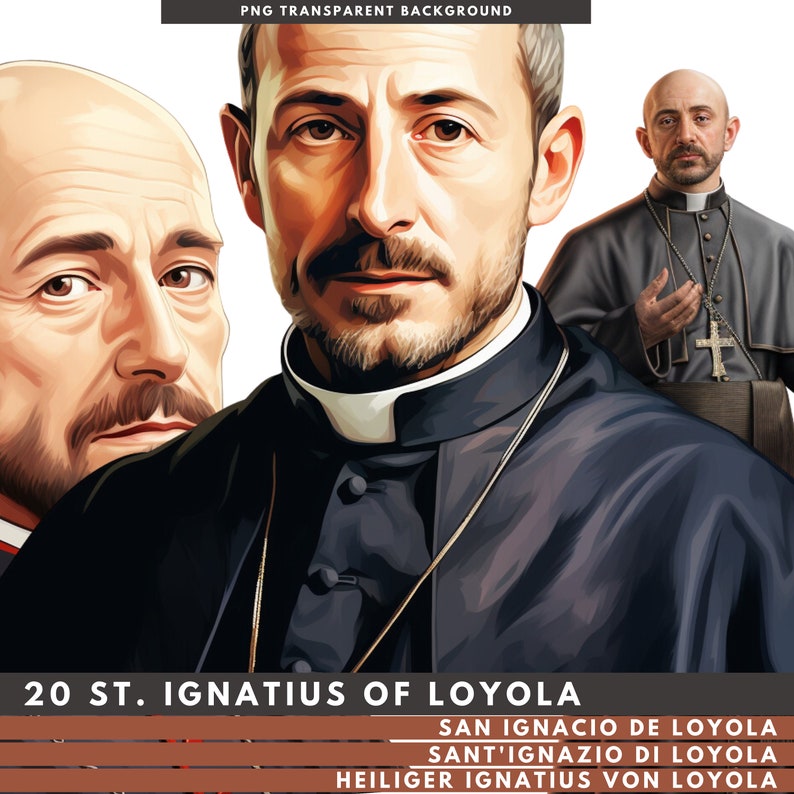 Saint Ignatius of Loyola Portraits, 20 PNG Transparent Background Saint ...