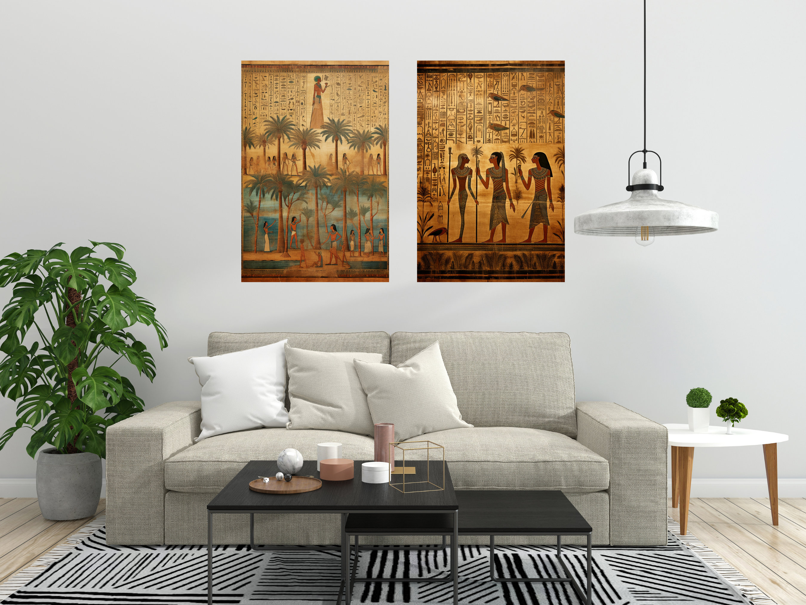 Set of 10 Egyptian Papyrus, Ancient Scrolls 4:3, Egypt Photo Booth ...
