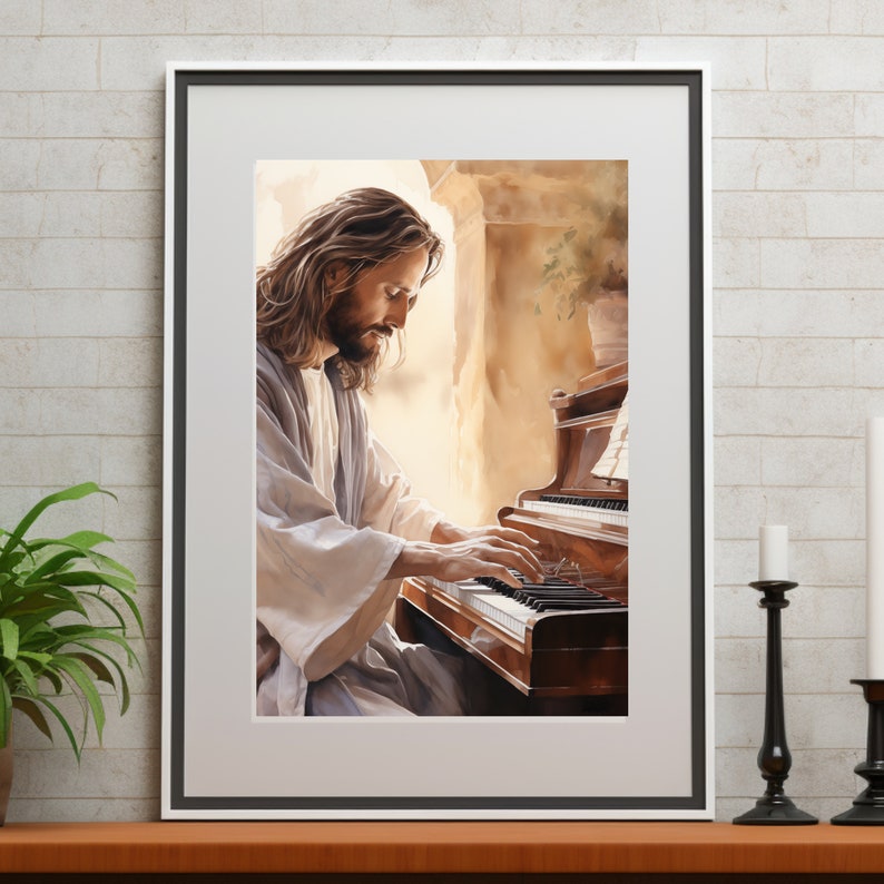 Jesus Playing Musical Instruments, 12 Different Images of Christian ...