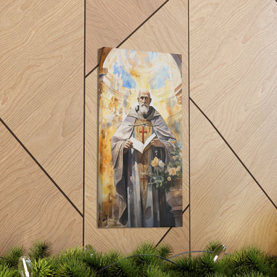 Saint Augustine of Hippo Canvas, Wall Art, Religious Gift, Blessed ...