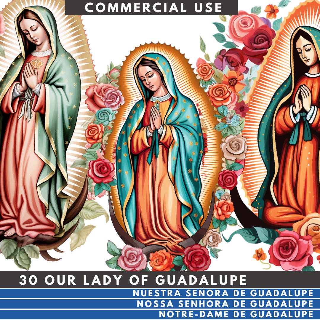 Our Lady of Guadalupe, Bundle Set 30 PNG Transparent Background ...