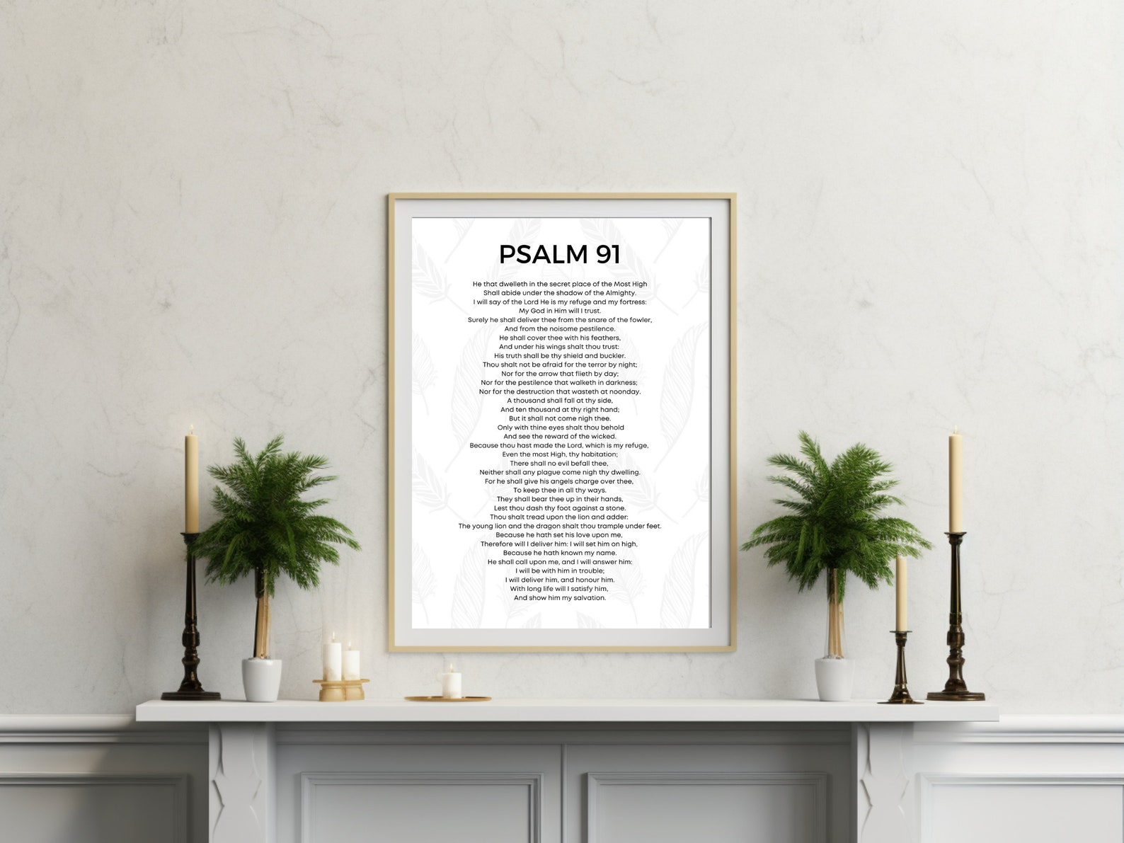 Psalm 91 KJV, Psalm 91 King James Version, Prayer, Poster Gift, Psalm ...