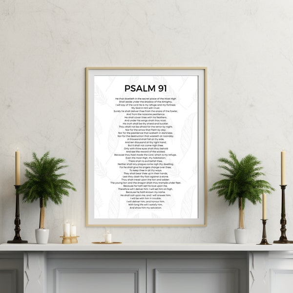 Psalm 91 Card - Etsy