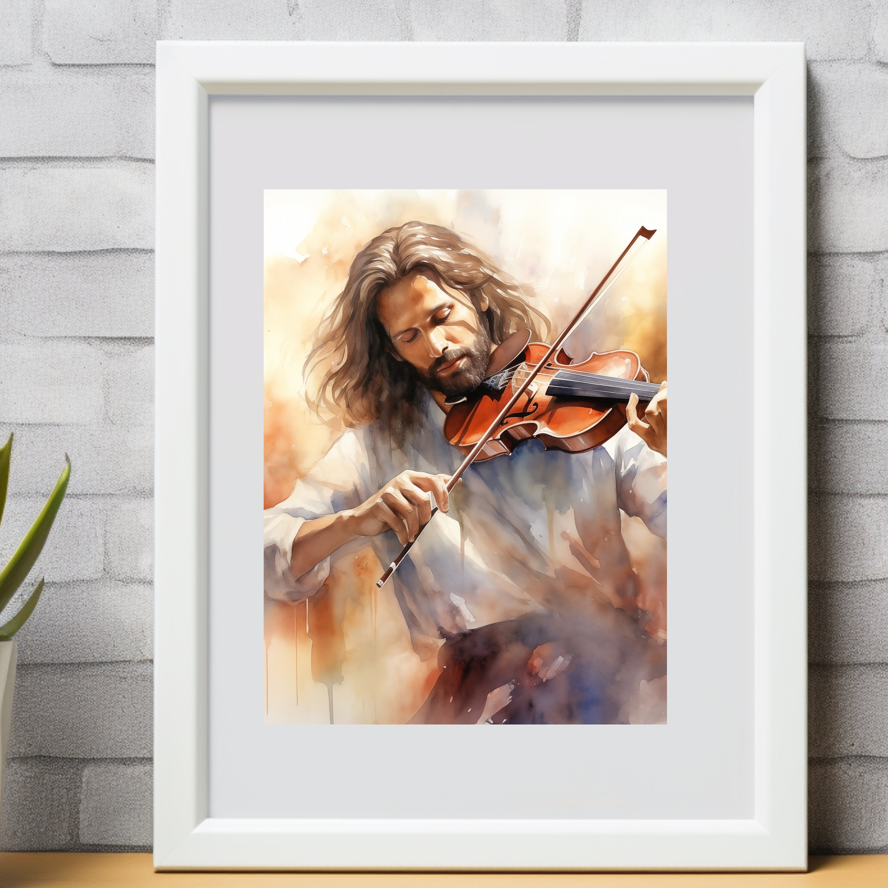 Jesus Playing Musical Instruments, 12 Different Images of Christian ...
