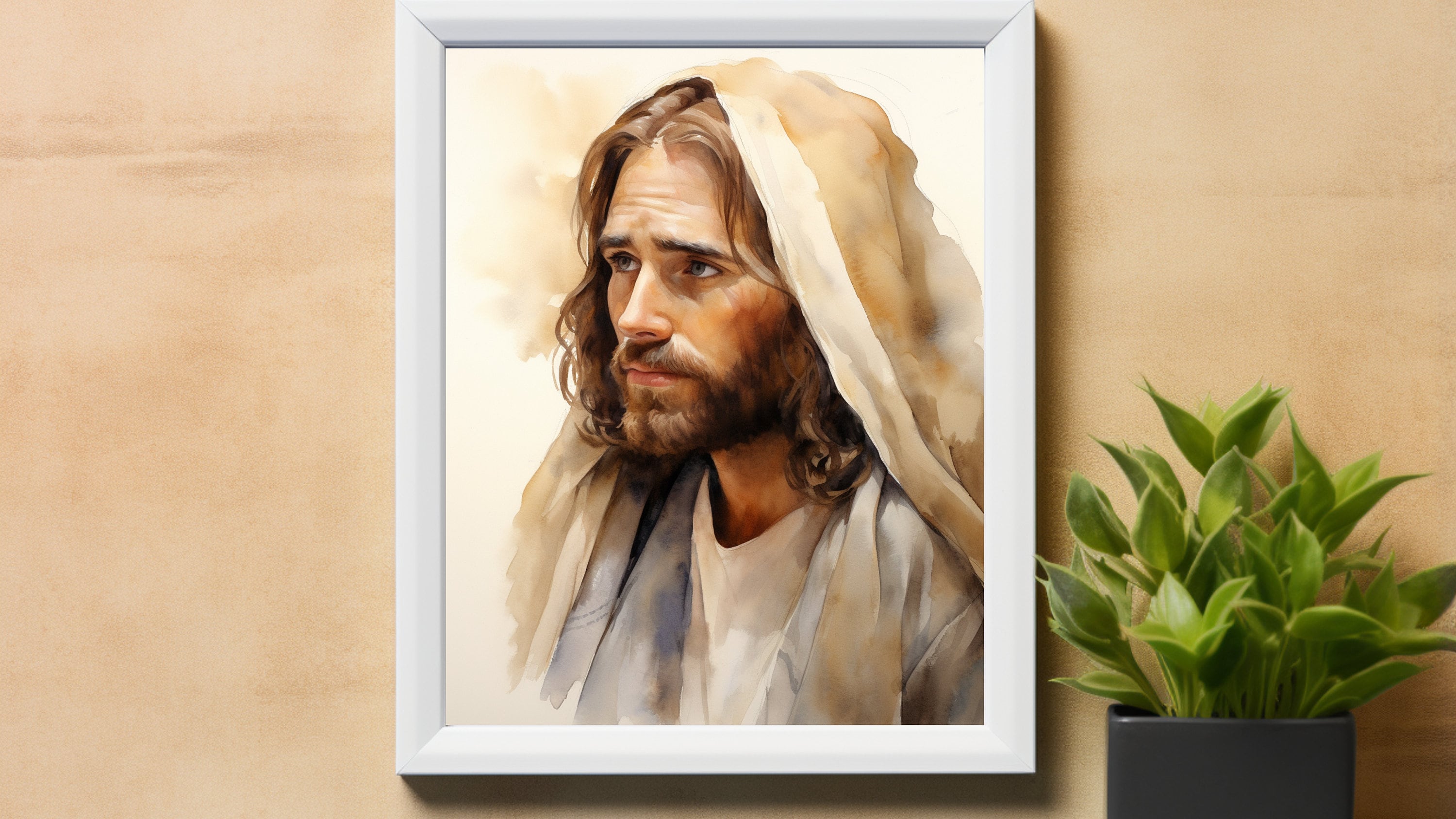Exclusive Collection of 30 Jesus Paintings - Evocative Watercolor ...