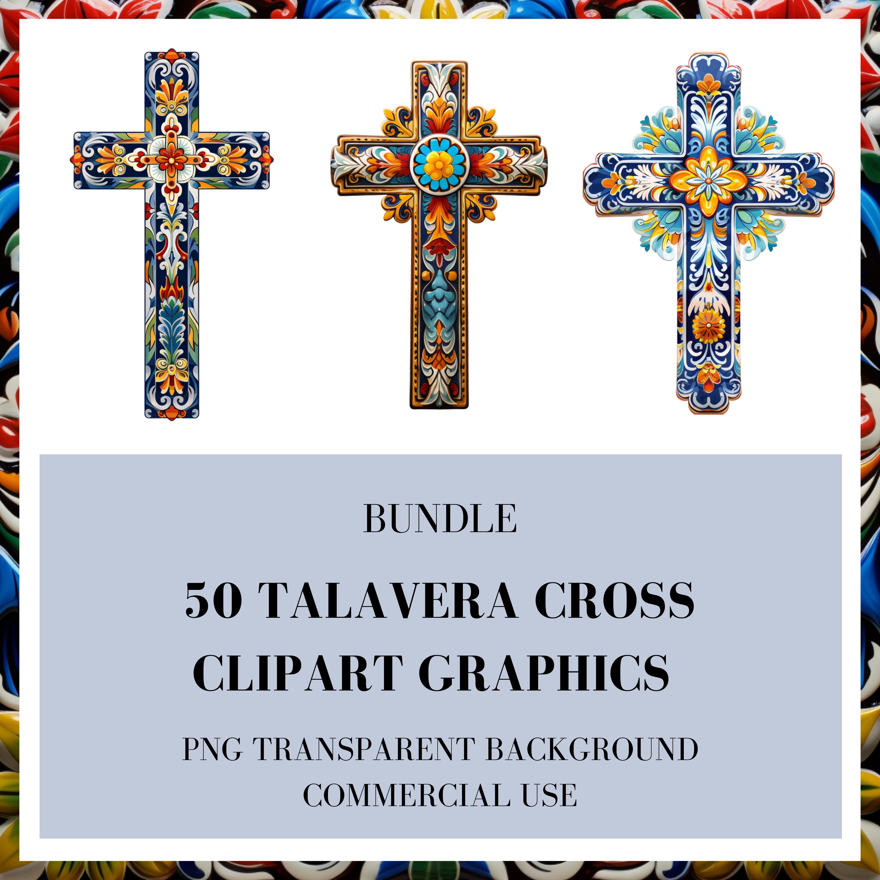 Talavera Pottery Cross Bundle of 50 Commercial Use Talavera Crucifix ...