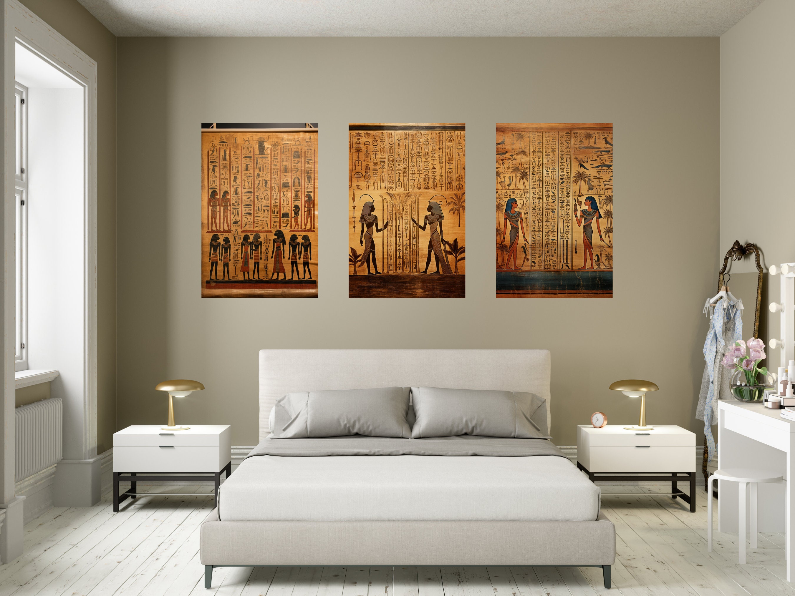 Egyptian Papyrus Set of 10, Ancient Scrolls 4:3, Egypt Photo Booth ...