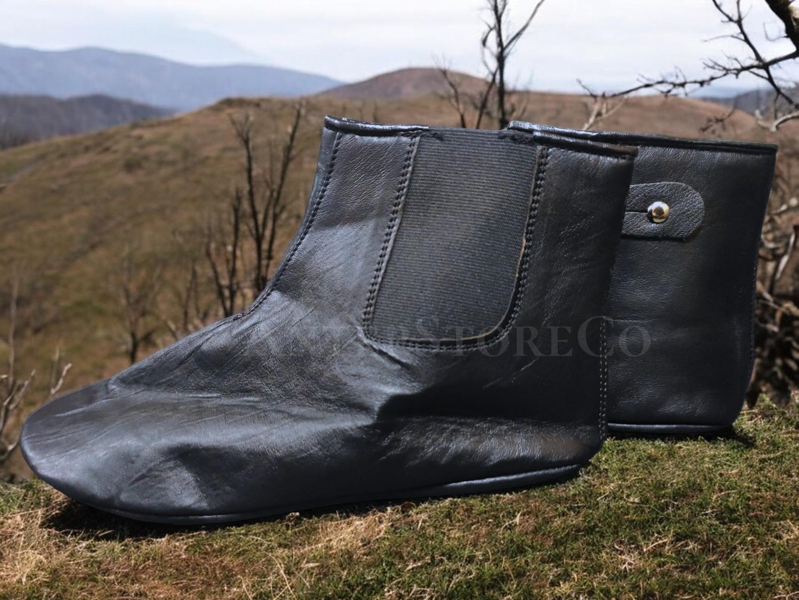 Handmade Leather Khuffain Socks: Islamic Winter Moccasins - Etsy