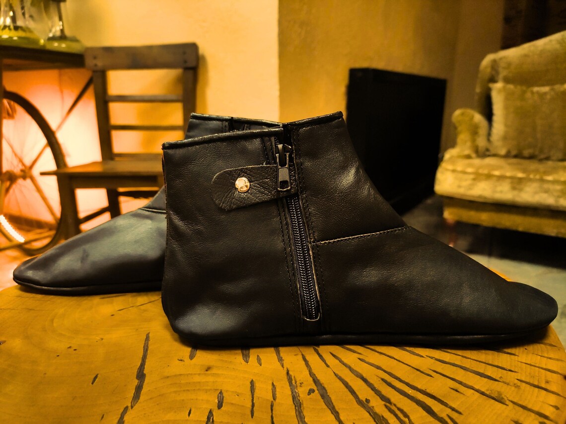 Handmade Leather Khuffain Socks: Islamic Prayer Footwear - Etsy