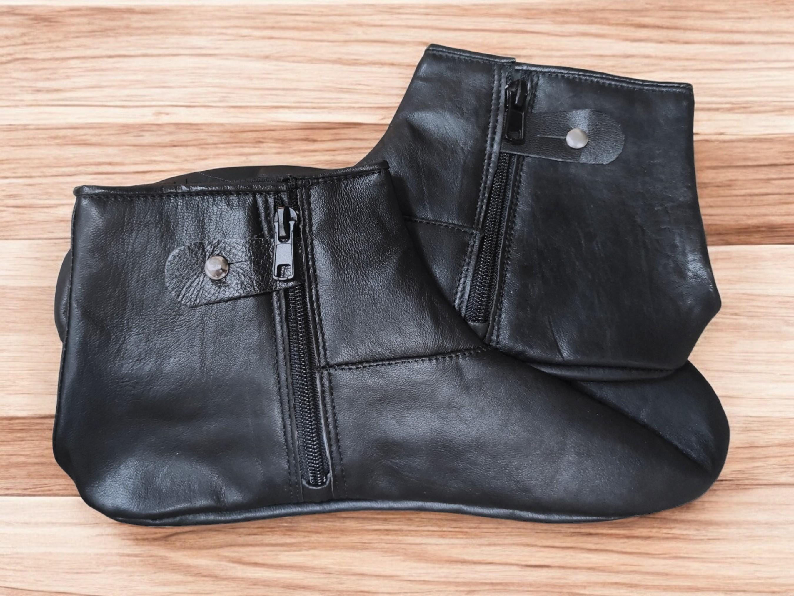 Leather Khuffain Socks: Islamic Winter Moccasins, Prayer Footwear - Etsy