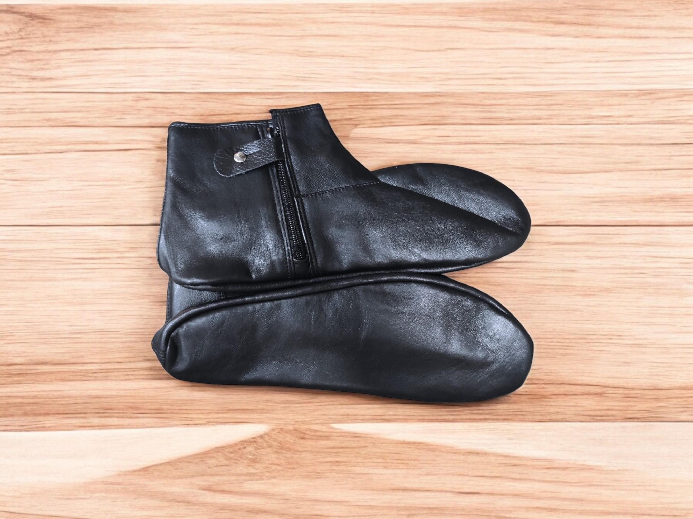 Leather Khuffain Socks: Islamic Winter Moccasins, Prayer Footwear - Etsy