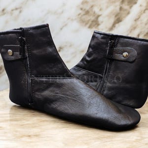 Islam Shoes Mest, Feet Warmer, Halal Slippers, Leather Sock, Islamic ...