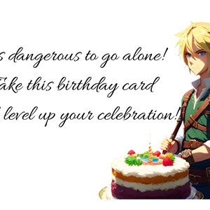 Birthday Cards / Legends of Zelda Cards / Digital/ Printable Cards ...